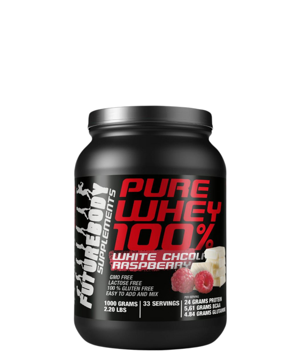 Pure Whey 100% White Chocolate Raspberry 1kg – FutureBody Scotland